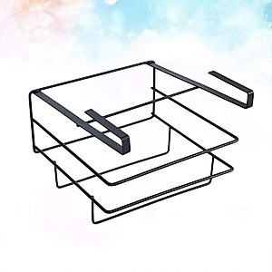 Yardwe Under Cabinet Organizer Shelf Hanging Storage Baskets Rack Chopping Board Holder Shelves for Kitchen Pantry Cupboard Black