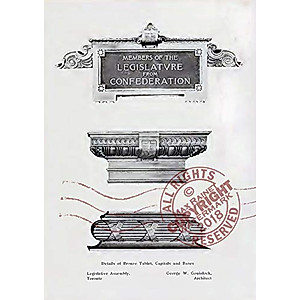 Architectural Bronze and Iron Works, Toronto (Canada) Bulletin 2000, December 1913 by Canadian Allis-Chalmers Limited, Toronto (REPLICA Trade Samples Catalog, Archtiect's metal designs, Building Ornament, facads, casings, doors, porticos, windows, etc, of