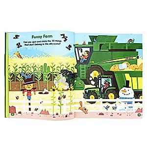 John Deere Kids: Mega Machines Tractor and Truck Puzzles, Mazes & Coloring Activity Book for Boys 4-8, More than 100 Activities