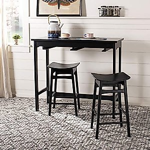 Safavieh Home Collection Colbie Black Storage Rack 3-Piece Pub Set