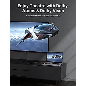 JSAUX 8K HDMI Cables 2.1 10FT 2-Pack 48Gbps 8K & 4K Ultra High Speed Cords(8K@60Hz 7680x4320, 4K@120Hz) eARC HDR10 HDCP 2.2 & 2.3 3D, Compatible for PS5/PS4/X-Box/Roku TV/HDTV/Blu-ray/LG/Samsung QLED