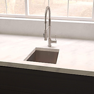 ZLINE 15" Boreal Undermount Single Bowl Scratch Resistant Stainless Steel Bar Kitchen Sink (SUS-15S)