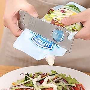 Animal Cat Shape Bottle Opener, 6 Inch Stainless Steel Flat Bottle Opener, 5 in 1 Beer Bottle Opener, Cartoon Cat Animal Cap Opener