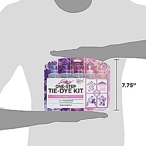 Tulip One-Step Tie-Dye Tiara Kit, Pink & Purple Fabric Dye, 5 Colors