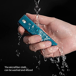 Acuvar 2 All in One Screen Cleaning Sprays with Microfiber and Phone Stand. Cleans and Removes Oil and Dirt from Smartphones, Tablets, LCD, LED Laptop, TV Screens, and More (Blue)