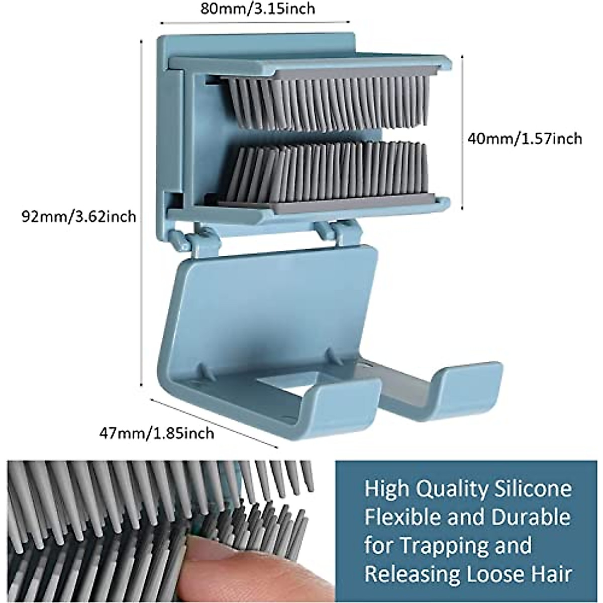 Hair Catcher Shower Wall, Hair Trap for Shower Drain, Hair Catcher for Shower, Shower Drain Hair Catcher Bathroom Wall Hair Collector for Bathtub Drain Hair Collector