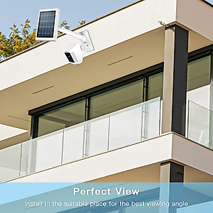 HOLACA 2-in-1 Wall Mount Bracket for Stick Up Cam/Pro Solar Panel, Spotlight Cam Battery and Stick Up Cam Battery Outdoor Mount Accessories for RingSolar Panel