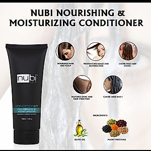 Nubi Deep Conditioning and Moisturizing Hair Conditioner, 6 Fl. Oz / 180 Milliliter