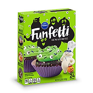 HALLOWEEN PILLSBURY FUNFETTI CAKE MIX AND Halloween FUNFETTI VANILLA FROSTING BUNDLE