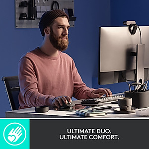 Logitech MX Mechanical Full-Size Illuminated Wireless Keyboard, Tactile Quiet, and MX Master 3S Performance Wireless Bluetooth Mouse Bundle, macOS, Windows, Linux, iOS, Android