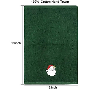 Christmas Hand Towels for Kitchen and Bathroom , 12x18 100% Cotton, High Absorbency, Christmas Holiday Decorative Dishwashing Towels Hand Towels 6-Pack Gift Set