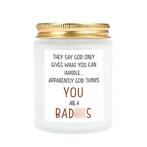 Get Well Soon Candle Gifts, Funny Breast Cancer Gifts, Surgery Recovery Presents for Women, Encouragement Gifts for Friend, Mom, Daughter, Sister, Wife, Girlfriend, Her, Him