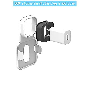 DLNLIY Outlet Wall Mount for Blink Sync Module 2 with Short Cable - Easy Installation No-Drilling Mounting Bracket for Blink Outdoor and Blink Indoor Home Security Cameras