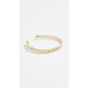 SHASHI Women's Chain Cuff Bracelet, Gold, One Size