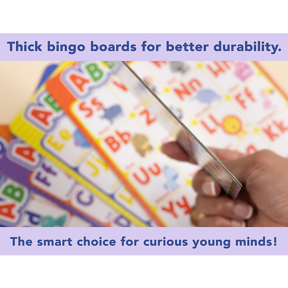 Party Hearty Alphabet and Number, ABC and 123 Bingo Board Game for Kindergarten and Preschool Kids Learn to Read Fun 2 Versions for Ages 4 and Up (Animal Edition)