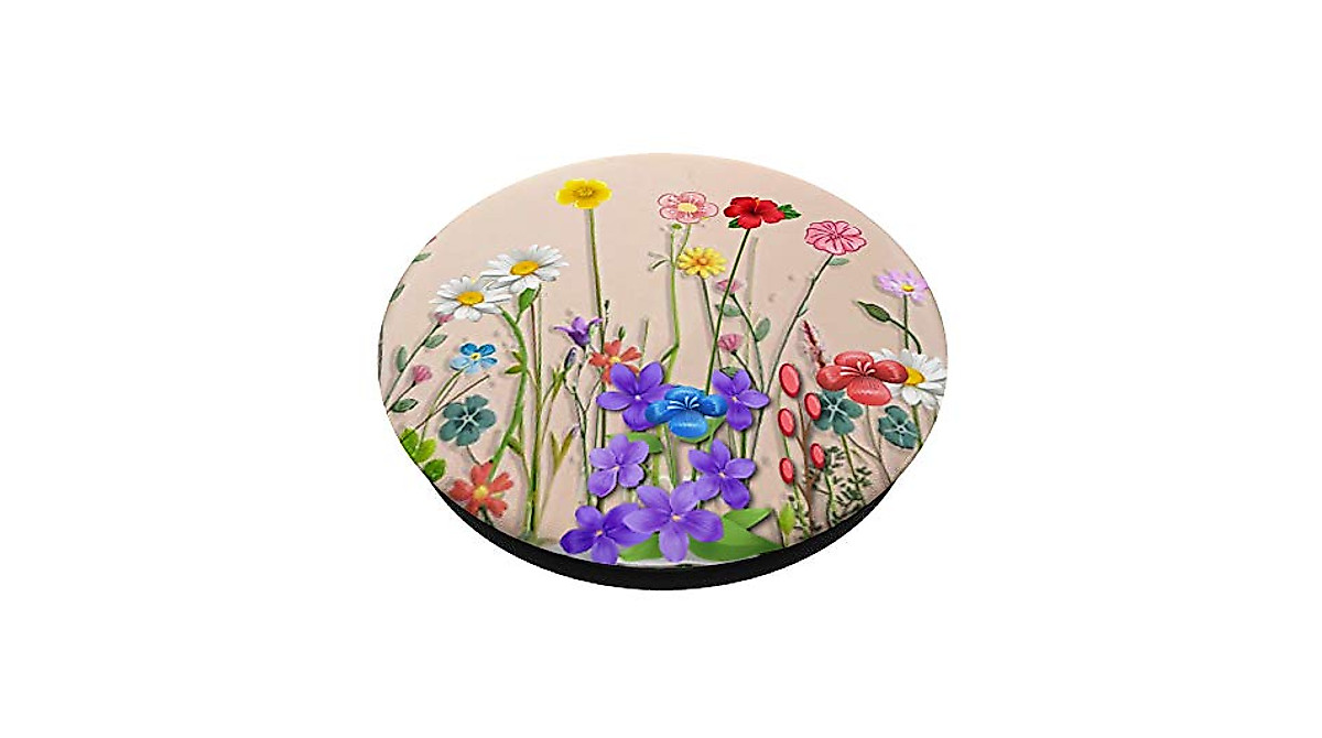 Cute Wildflowers Floral Bouquet Phone Popper PopSockets Swappable ...