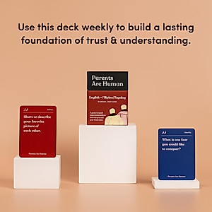 Parents Are Human Bilingual Conversation Cards, English + Filipino