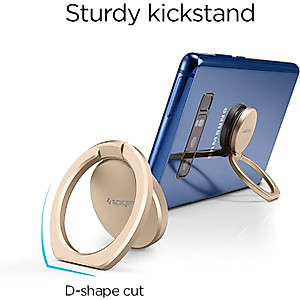 Spigen Style Ring 360 Cell Phone Ring/Phone Grip/Stand/Holder for All Phones and Tablets Compatible with Magnetic Car Mount - Champagne Gold