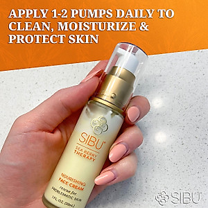 sibu Sea Buckthorn Nourishing Face Cream (1oz), Lightweight and Hydrating Face Cream – Amazing for Sensitive Skin, Breakouts, & Irritation