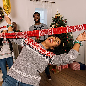 6 Pieces Christmas Band Wrist Bells Bracelets Musical Ankle Bells Instrument Percussion Rhythm for Christmas Party Favors Festival Accessories (Red and Green)