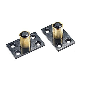 HARDJULAN 37-3/8in Bi-fold Barn Door Hardware,Heavy Duty Black Track Top Mount Kit for 2 Doors(No Door)