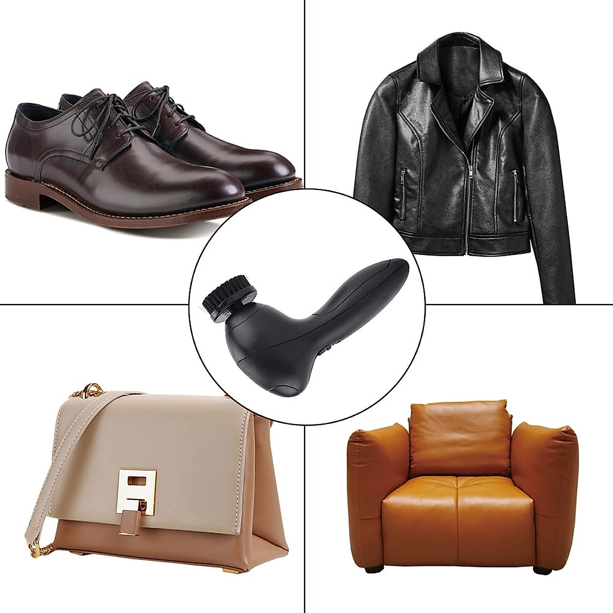 Electric Shoes Polishers, Shoe Cleaner Brush Buffer Kit Dust Portable Shiner Care Polisher Cleaning Brushes Mini Wireless Clean Machine Device Leather Polish Belts Sneakers Bags Sofa Home Car Seat