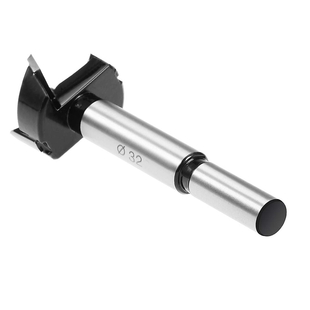 uxcell Forstner Drill Bits 32mm, Tungsten Carbide Wood Hole Saw Auger Opener, Woodworking Hinge Hole Drilling Boring Bit Cutter (Black, Silver Tone)