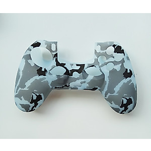 Hikfly Silicone Gel Controller Cover Skin Protector Compatible for PS4/PS4 Slim/PS4 Pro Controller (1 x Controller Cover with 8 x FPS Pro Thumb Grip Caps)(LightBlue)