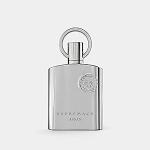 Afnan Supremacy Silver Pour Homme for Men Eau de Parfum Spray, 3.4 Ounce