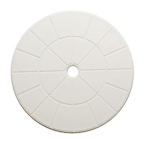 JSP Manufacturing Swimming Pool Skimmer Cover Debris Canister Deck Lid 9 1/8" Inch Skimmer Valve Replacement Lid (White)