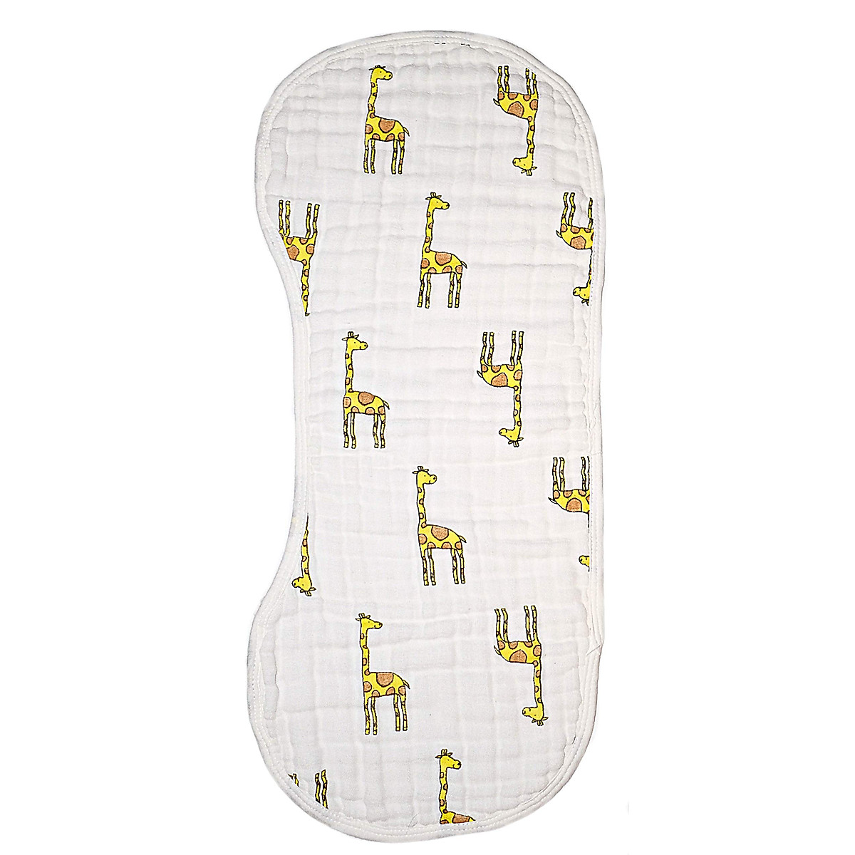 Babykinique - Pack of 3 Baby Burp Cloths Muslin Towels for Burping Newborn Boy or Girl, Large Thick and Soft Absorbent Comfy Cotton Bibs/Spit Up Rags (Size 21x10” Inch,53 x 24cm) Ideal Gift Item