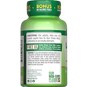 Nature's Truth L-Lysine 500mg | 130 Caplets | Free Form | Essential Amino Acid | Non-GMO & Gluten Free Supplement