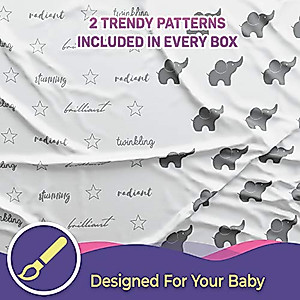 Budding Sprout Organic Cotton Ultra Soft Hypoallergenic Changing Pad Covers (2-Pack) Fits Standard Size Pads 16” x 32” Comes with Two Unisex Design