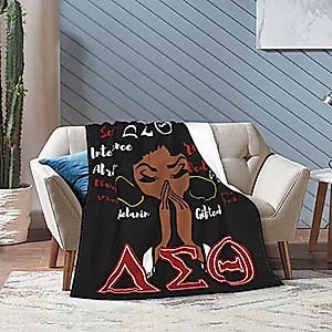 Sorority Gifts Throw Blanket Ultra Soft Fleece Blanket Lightweight Bed Air Conditioner Blanket Quilt Durable Home Decor Blanket Sofa Blanket for All Seasons,50"X40"