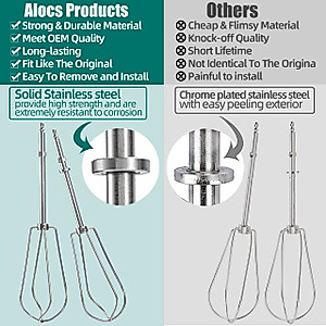Hand Mixer Beaters Replacement for Cuisinart - CHM Series HM-50 HM-70 CHM-3 CHM-7PK Hand Mixer, Stainless Steel Turbo Beater Parts # CHM-BTR Whisk Attachments - Set of 2