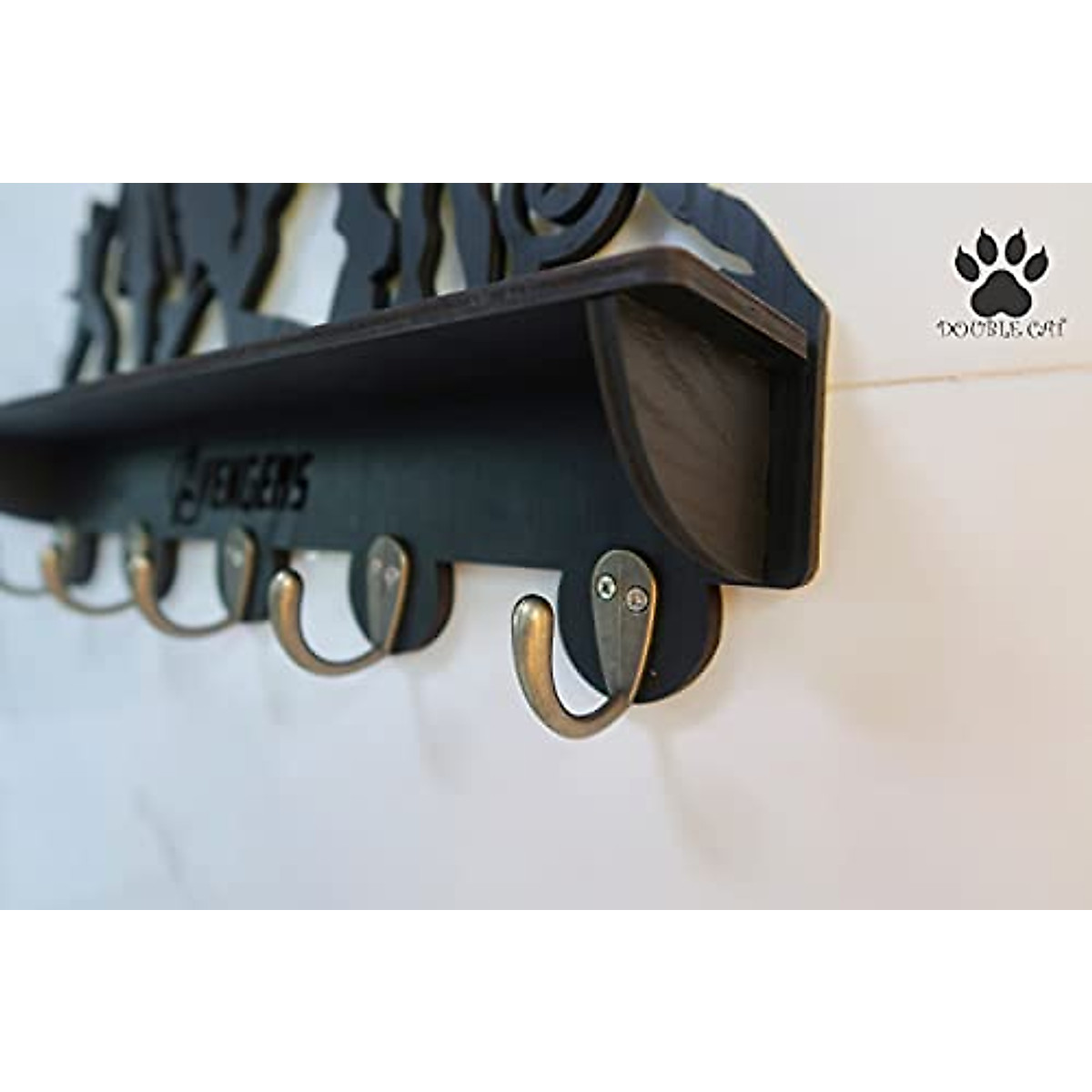 Couple Cat Prince Princess Hook with Shelf for Lover Coat Clothes Holder Christmas Gift DIY Mould Wonderful Holder Wall Decorative Gift Kids Winter Style