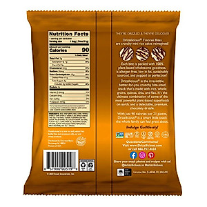 Drizzilicious S'mores 10 Pack | Mini Snack Chocolatey Rice Cakes | Vegan Air Popped Chia, Quinoa, Flax Smore Snacks