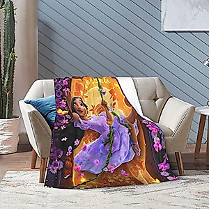 Encanto Blanket Lightweight Cozy Bed Blanket Soft Warm Throw Blanket for Sofa Couch Living Room Black 50inchx40inch