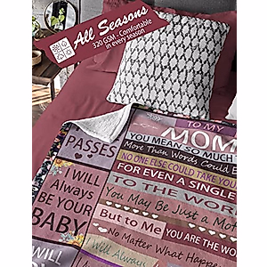 RFHBP Gifts for Mom, Gifts for Mom from Daughter, Mom Gifts, Birthday Gifts for Mom, Mom Birthday Gifts, Gift for Mom, for Mom Blanket 50" × 60"