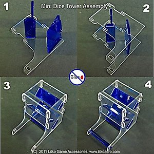 LITKO Mini Dice Tower Kit for 10-12mm Dice | Dice Roller | Dice Tumbler | Dice Boot |