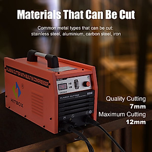 HITBOX 40 Amp Plasma Cutter with Built-In Air Compressor 220V Digital Inverter IGBT Clean Cut Plasma Cutting Machine HBC8000PRO