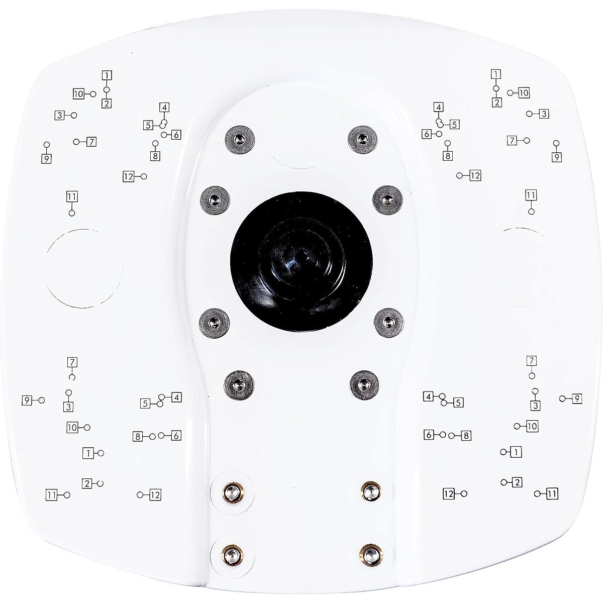 SEAVIEW Modular Top Plate | Custom bolt patterns for all marine radars, satdomes, and antennas | Find a compatible Top Plate for your Seaview Mount | Please contact us if you need help | ADAR1