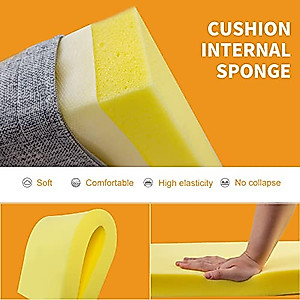 RULAER Bench Cushion,45inch Durable Bench Cushions for Indoor Furniture,Indoor Window Seat Cushions with Zipper, 70D Sponge Super Soft Cushions(45x18x2.5inch,Idyllic)