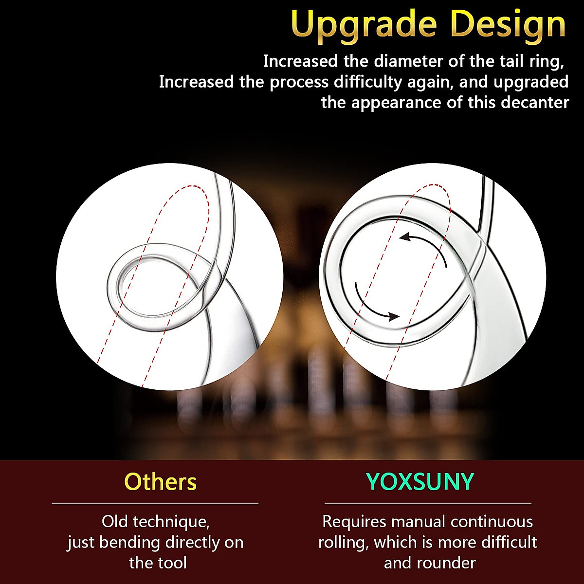 YOXSUNY Wine Decanter Upgraded Swan wine Decanters 1.7L Hand-Blown Crystal Carafe-Enhances Red Wine Flavor, Lead-Free & Elegant Design,Gift for Wine Connoisseurs.