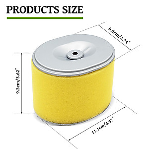 GX390 Air Filter Replacement for Honda AFZE30 GX340 13HP 11HP Cyclone Engines - Replaces 17210-ZE3-505 17210-ZE3-010 Air Filter with Pre-Filter