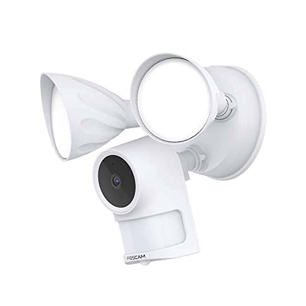 FOSCAM 2.4G/5GHz WiFi Floodlight Camera with Siren Alarm, 2K/4MP Outdoor IP Security Camera, 2-Way Audio, IP65, AI Detection, 2600lm Brightness (Existing Outdoor Wiring & Junction Box Required), FLC