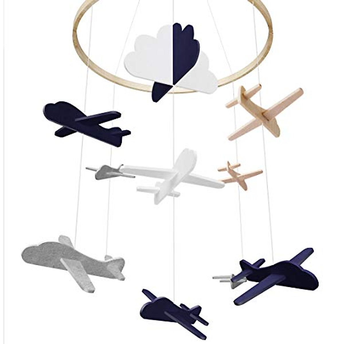 Baby Crib Mobile, Airplane Baby Mobile, Crib Mobile for Boys Nursery Decor