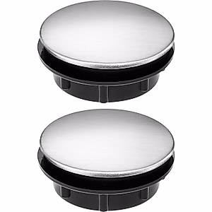 Tatuo Sink Hole Plug Sink Tap Hole Cover Kitchen Faucet Hole Cover Stainless Steel, 2 Packs (1.1 to 1.7 Inch in Diameter)
