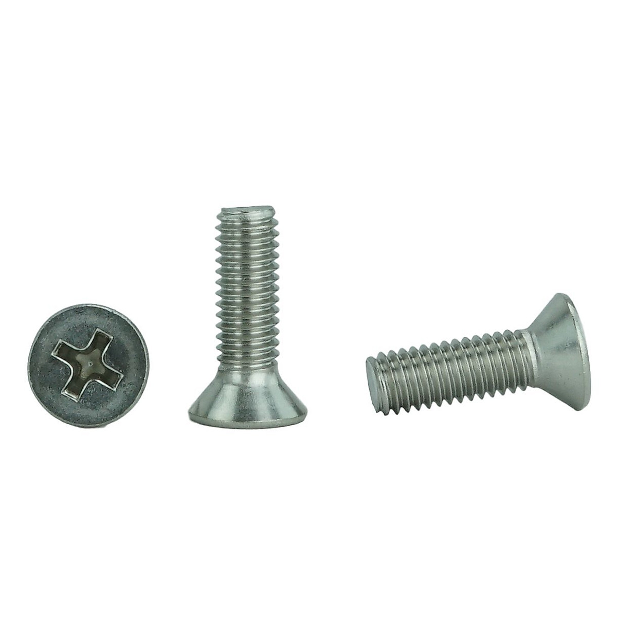 Stainless 10-32 x 5/8" (1/2" to 2" Lengths Available) Flat Head Machine Screws, Full Thread, Phillips Drive, Stainless Steel 18-8, Machine Thread (10-32 x 5/8")