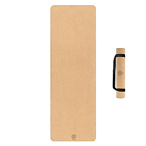 SatoriConcept Cork Yoga Mat - 100% Eco Friendly Cork & Rubber, Lightweight with Perfect Size (72” x 24”) and 4mm Thick, Non Slip, Sweat-Resistant, Innovative Exercise Mat for Hot Yoga (Original)